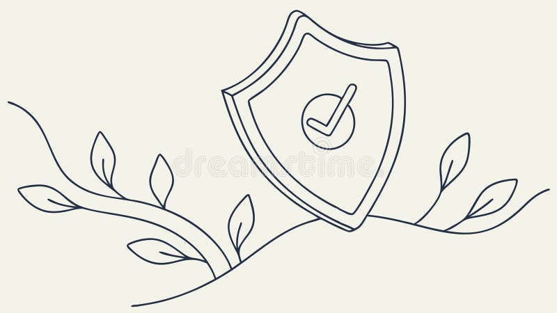Verified Shield on Branches, Trusted Protection and Quality, Vector ...