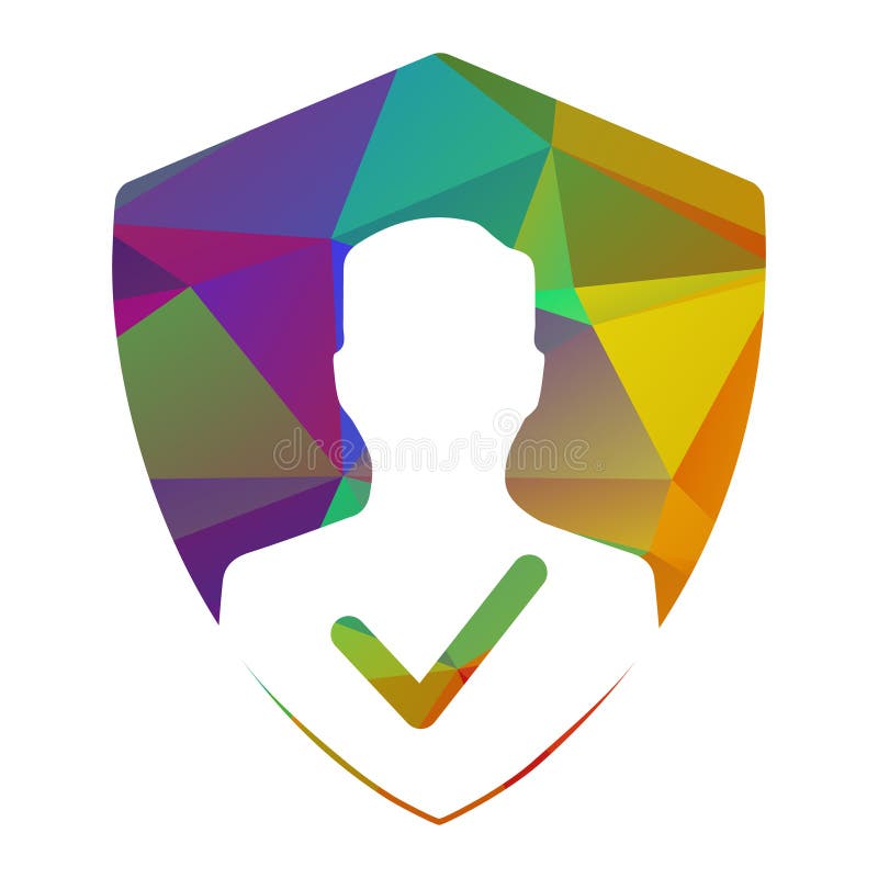 Verified Shield with Check Mark Security Icon Vector Illustration Stock ...