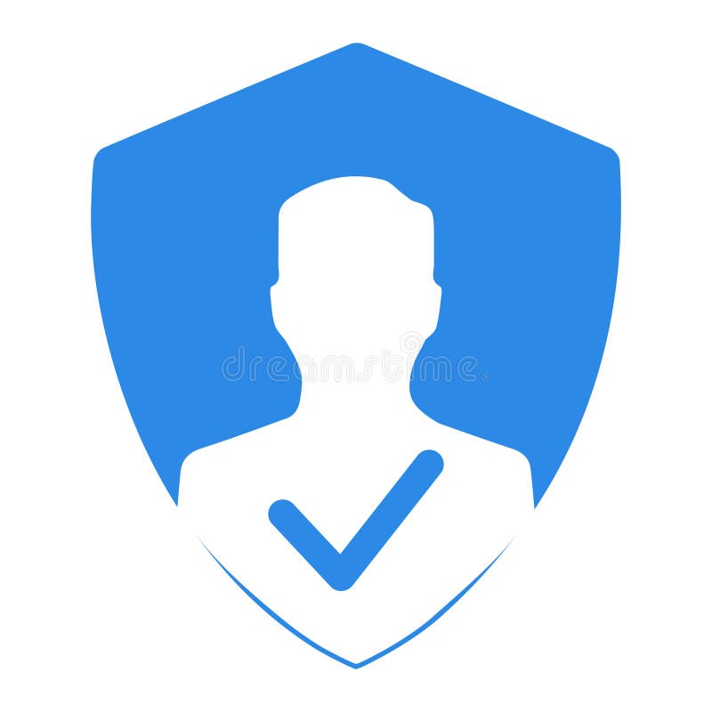 Verified Shield with Check Mark Security Icon Vector Illustration Stock ...
