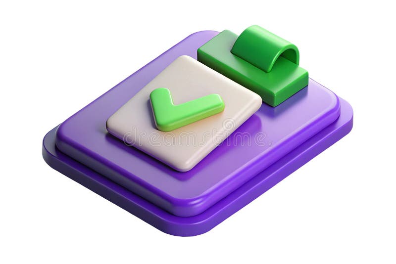 Verified Task Approval stock illustration. Illustration of sheet ...