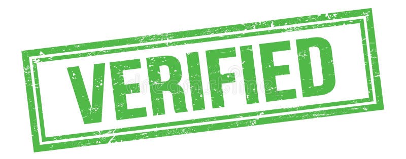 VERIFIED Text on Green Grungy Vintage Stamp Stock Illustration ...