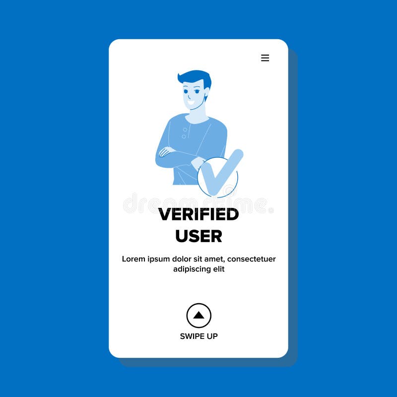 Verified User Icon Man Person Character Social Media Account Check ... Verified User Icon Man Person Character Social Media Account Check ...