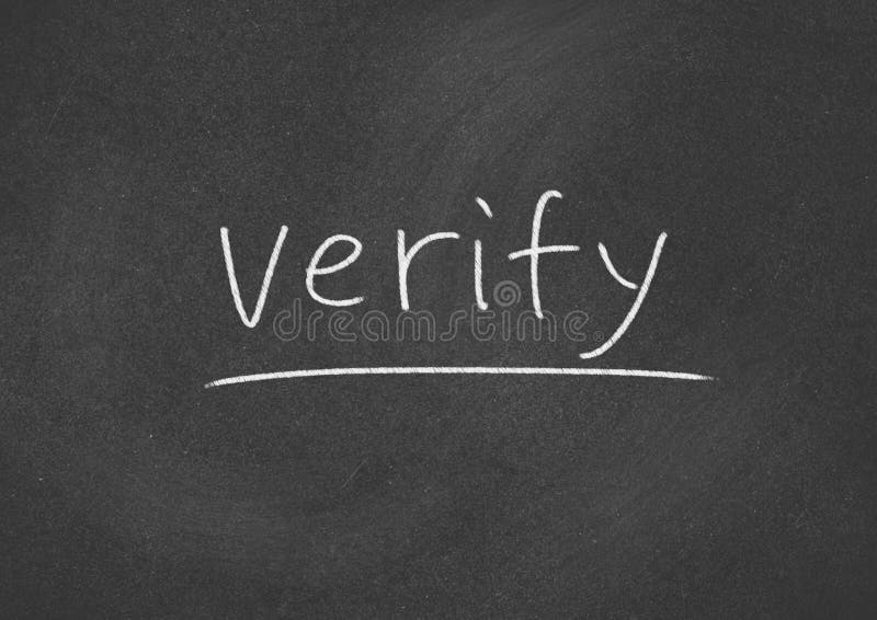 Verify stock image. Image of abstract, concept, text - 165415417