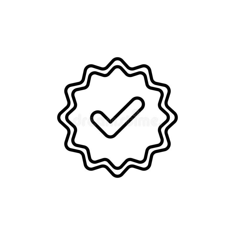 Verify Icon Flat Logo Isolated Symbol Stock Illustration - Illustration ...