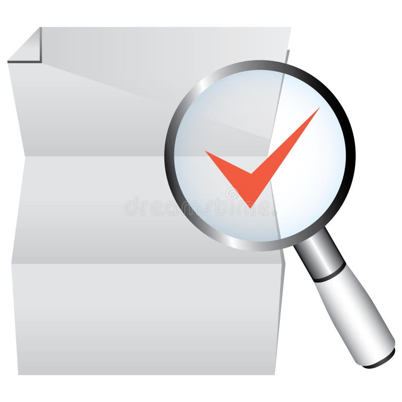 Verify stock illustration. Illustration of white, comply - 50186077