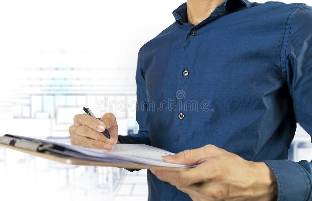 Verifying Work Data and Checking Business Integrity Stock Photo - Image ...