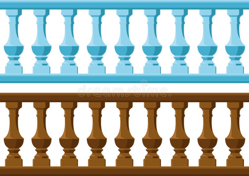 Verja De Madera Y De La Piedra Ilustración del Vector - Ilustración de ...