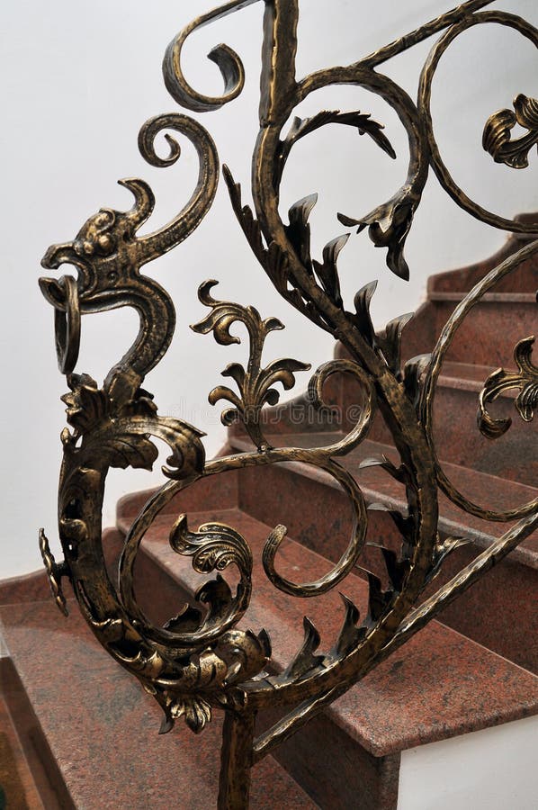 Verja forjada del hierro foto de archivo. Imagen de rodillo - 39801332
