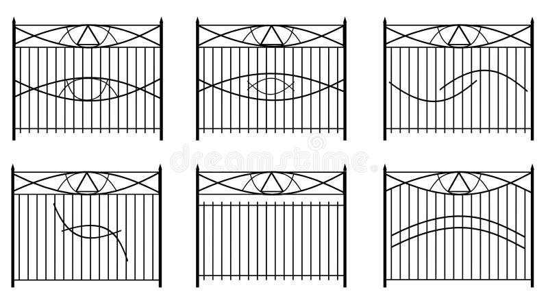 Verjas Con Símbolos En Formato Del Vector Ilustración del Vector ...