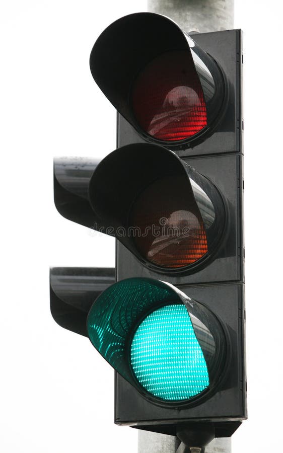 Rood verkeerslicht stock foto. Image of stedelijk, straten - 4772506
