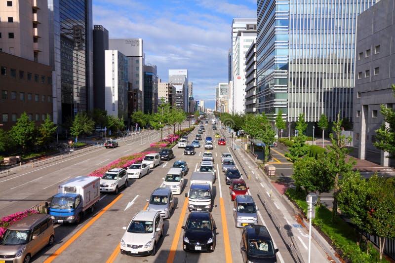 Nagoya-Verkehr redaktionelles stockfotografie. Bild von städtisch ...