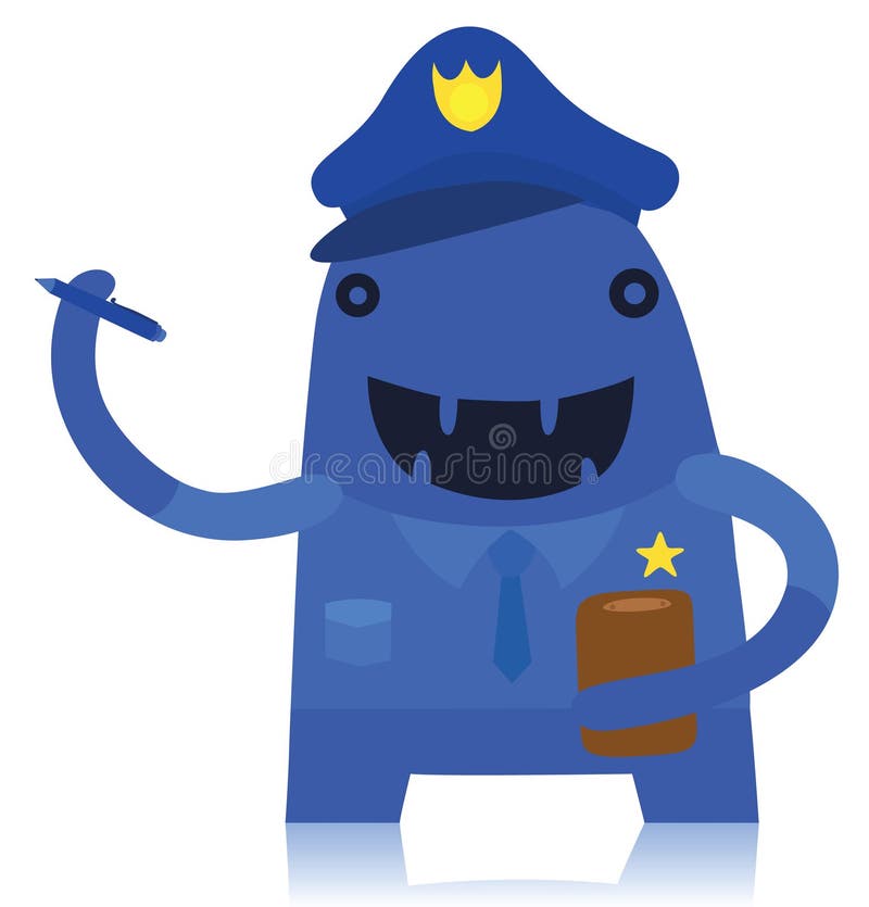 Verkehrs-Spindel-Monster-Charakter Stock Abbildung - Illustration von ...