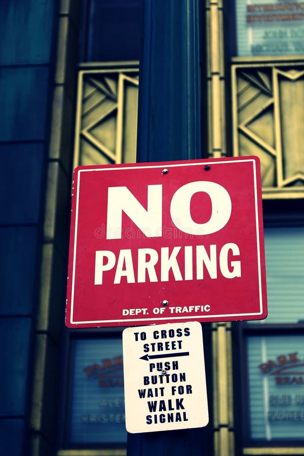 Verkehrsschild, PARKVERBOT stockbild. Bild von parken - 65150003