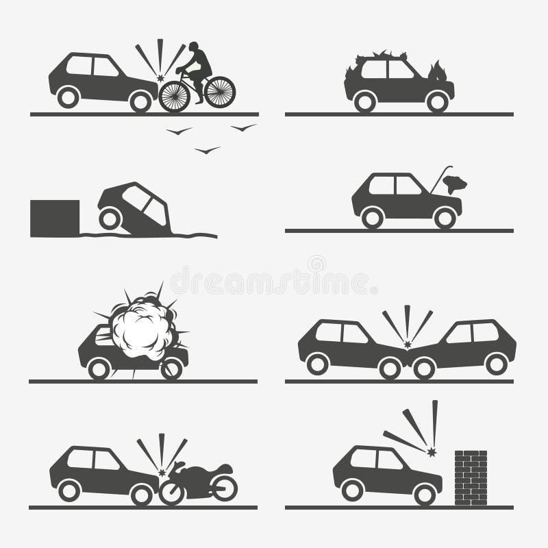 Auto-Verkehrsunfall Mit Dem Ergebnis Des Transport-Schaden-Satzes ...