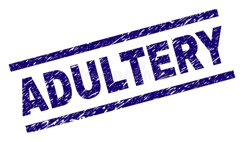 Verkratztes Strukturiertes EHEBRUCH Stempelsiegel Vektor Abbildung ...