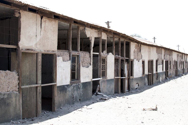 Verlassene Stadt - Humberstone, Chile Stockfoto - Bild von wüste, stadt ...