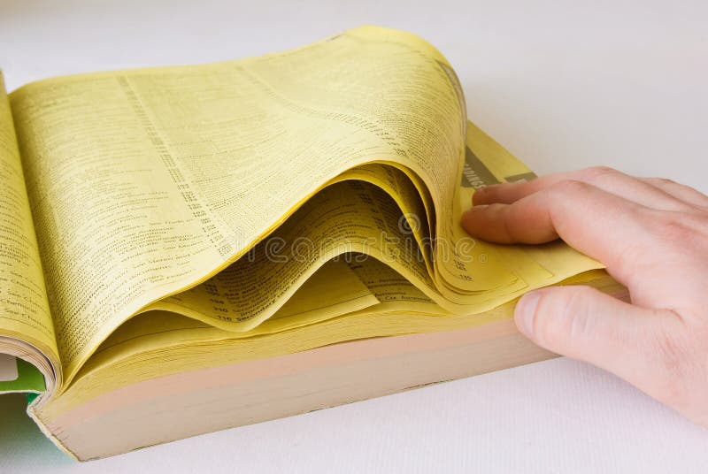 Gele gids stock foto. Image of gegevens, telefoon, informatie - 2028156