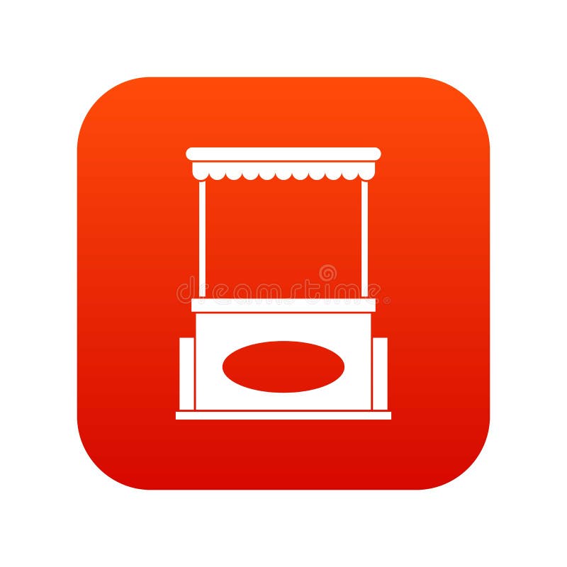 Grupo Do ícone Do Quiosque Da Rua, Estilo Simples Ilustração do Vetor ...