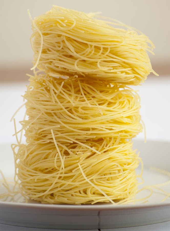 Vermicelli pasta nests stock photo. Image of object, healthy - 22645702