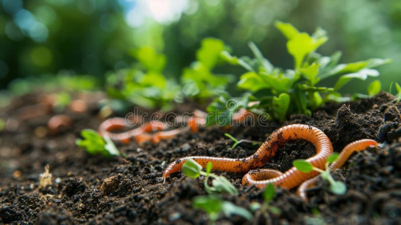 Vermicomposting at Home stock illustration. Illustration of amendment ...