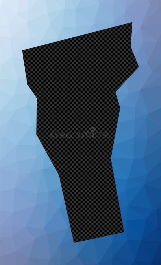 Vermont geometric map. stock vector. Illustration of poly - 179830078