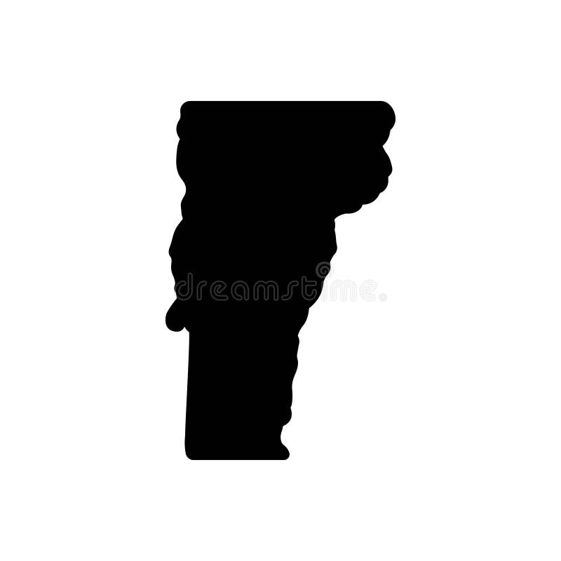 Black Solid Icon for Vermont, Map and Country Stock Vector ...