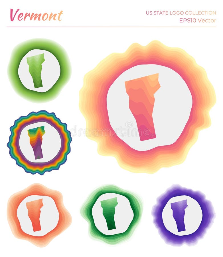 Vermont logo collection. stock vector. Illustration of sign - 194846138