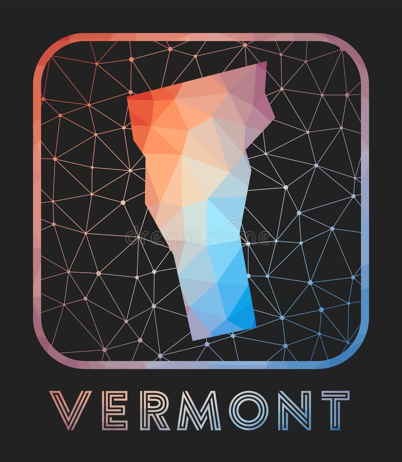 Vermont map design. stock vector. Illustration of element - 180097861
