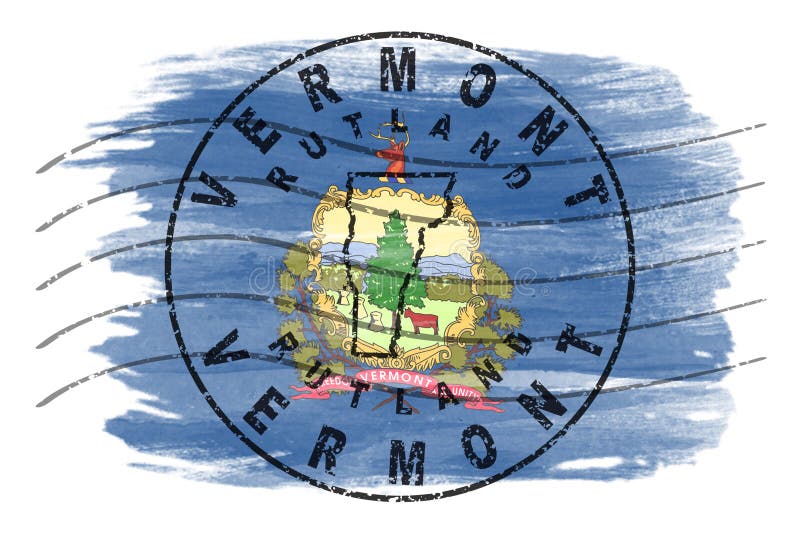 Vermont Rutland Seal Map Design Stock Illustration - Illustration of ...