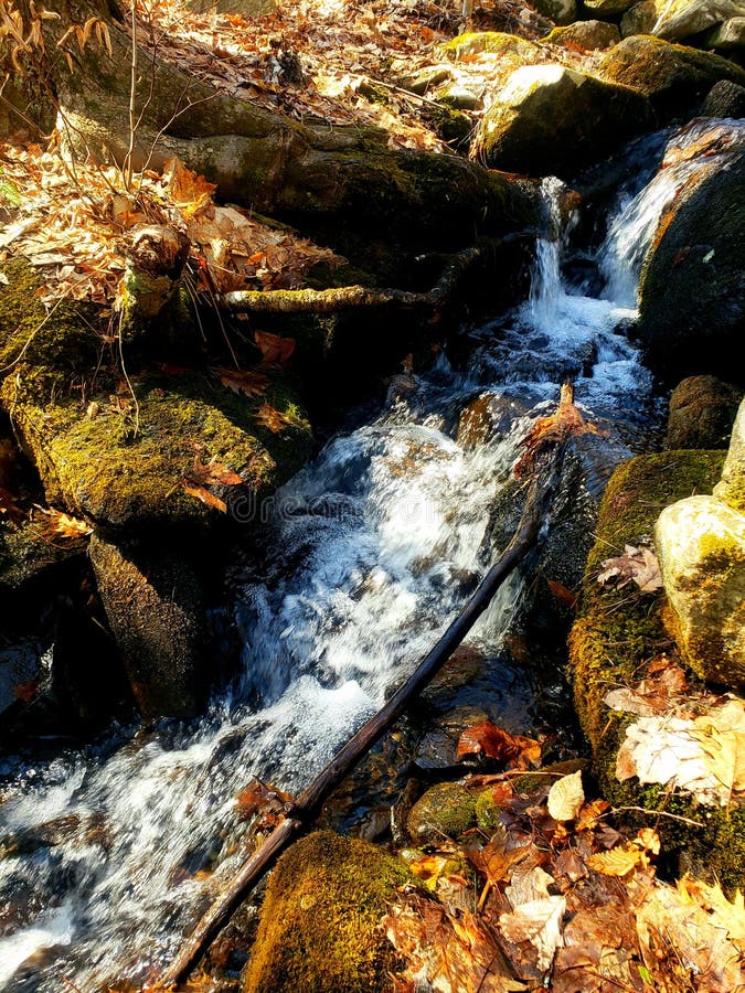 Vermont simple stream stock image. Image of stream, vermont - 177508135