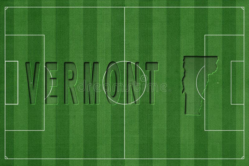 Vermont on Soccer Field, National Team Stock Illustration ...