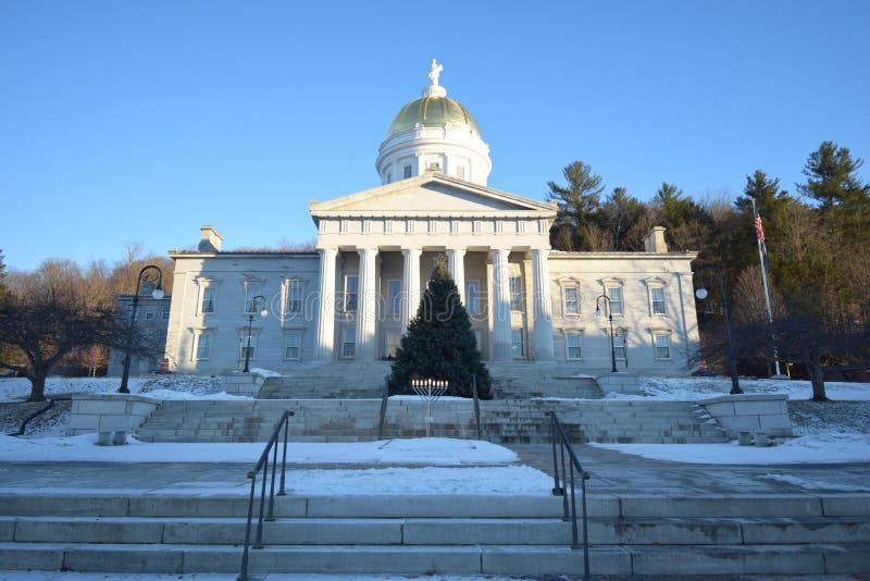 Vermont State Capital Building. Stock Photo - Image of redone, dome ...