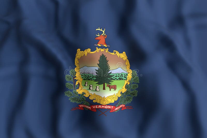 Vermont State flag icon stock illustration. Illustration of vermont ...