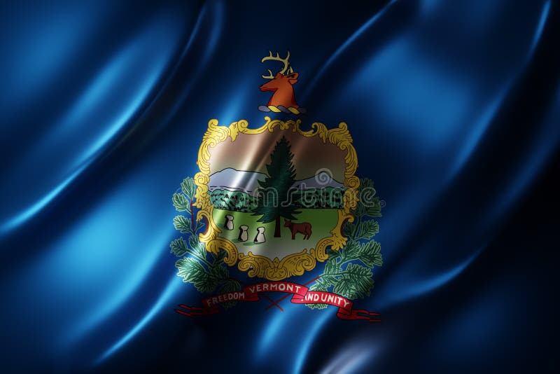 Vermont State flag stock illustration. Illustration of patriotism ...