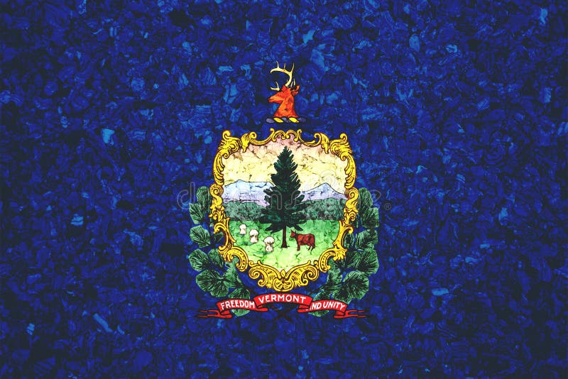 Vermont State Flag stock photo. Image of cork, texture - 203619736