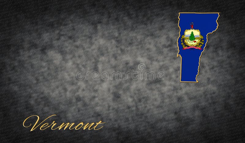 Vermont Symbols, Map of Vermont Stock Image - Image of states, events ...