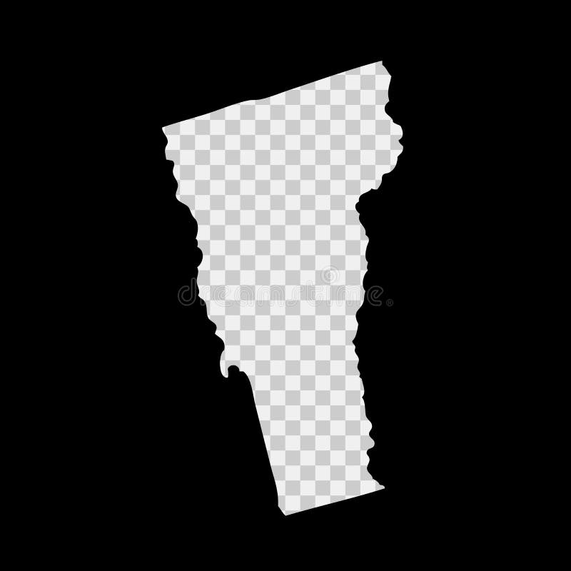 Vermont US State Stencil Map. Laser Cutting Template on Transparent ...