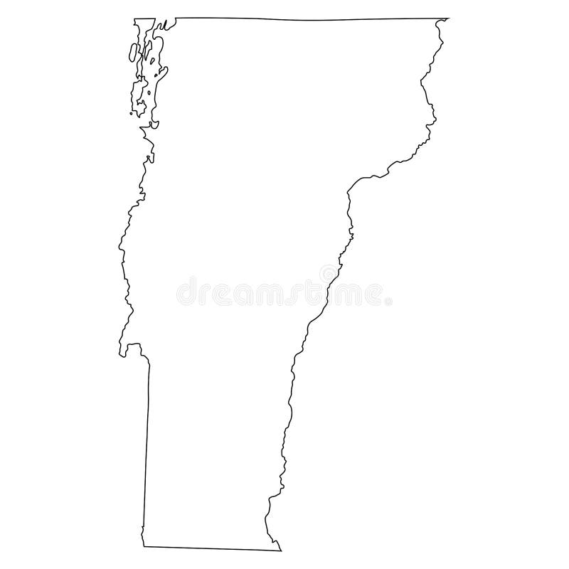 Vermont Outline Map Stock Illustrations – 1,250 Vermont Outline Map ...