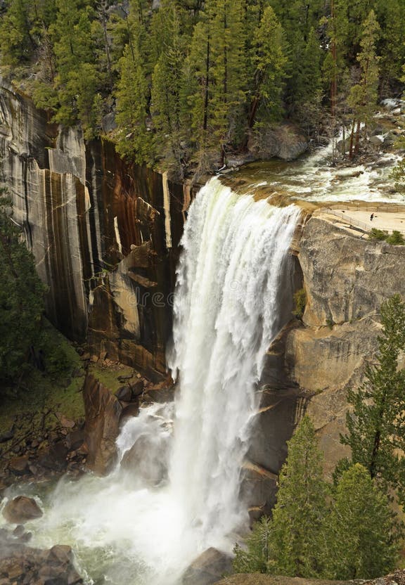 Vernal Falls from Above stock image. Image of rapids - 19892067