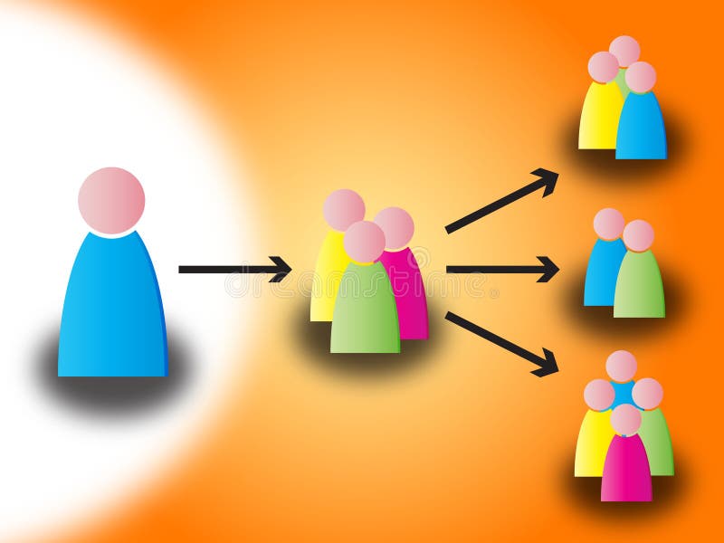 Vernetzung vektor abbildung. Illustration von connect - 8758752