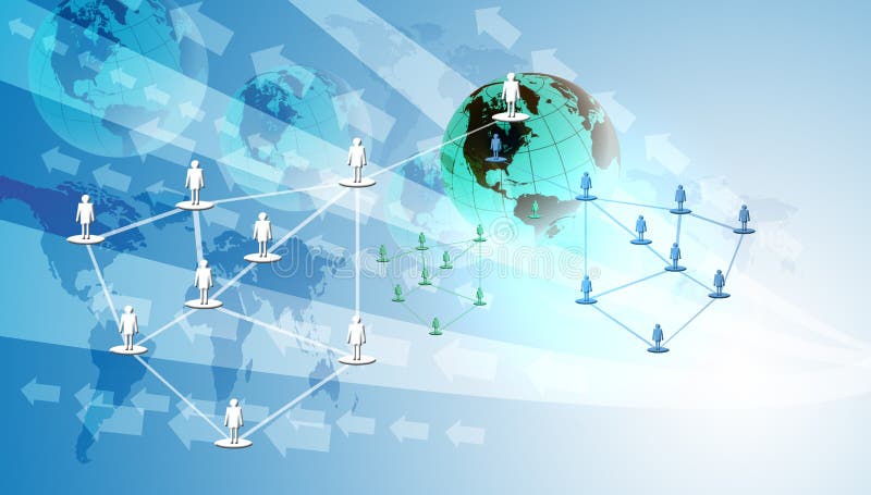 Vernetzung Und Digitaltechnikkonzept Stock Abbildung - Illustration von ...