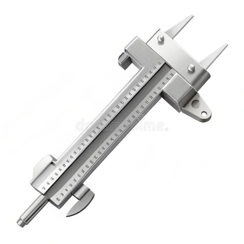 Vernier Caliper 3D Icon Isolated Stock Illustration - Illustration of ...