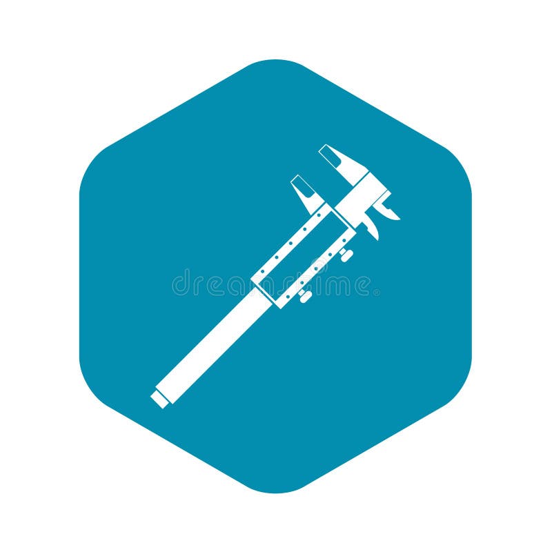 Vernier Caliper Icon, Simple Style Stock Vector - Illustration of ...