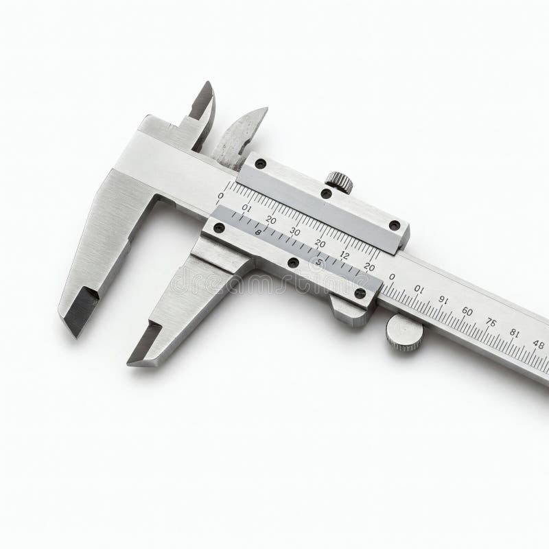 Vernier Caliper Isolated on White Background Front View Stock ...