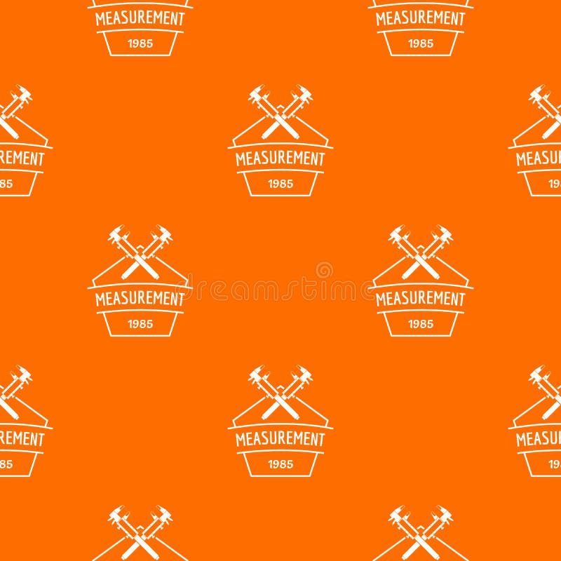 Vernier Caliper Pattern Vector Orange Stock Vector - Illustration of ...