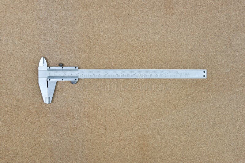 Vernier Calipers on Wood Background Stock Photo - Image of measurement ...