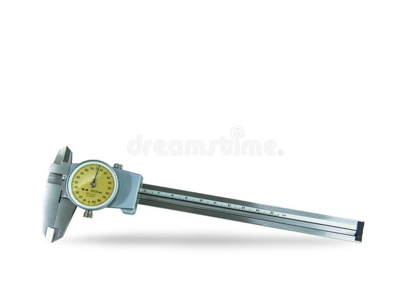 Vernier isolated on white stock photo. Image of silver - 156402740