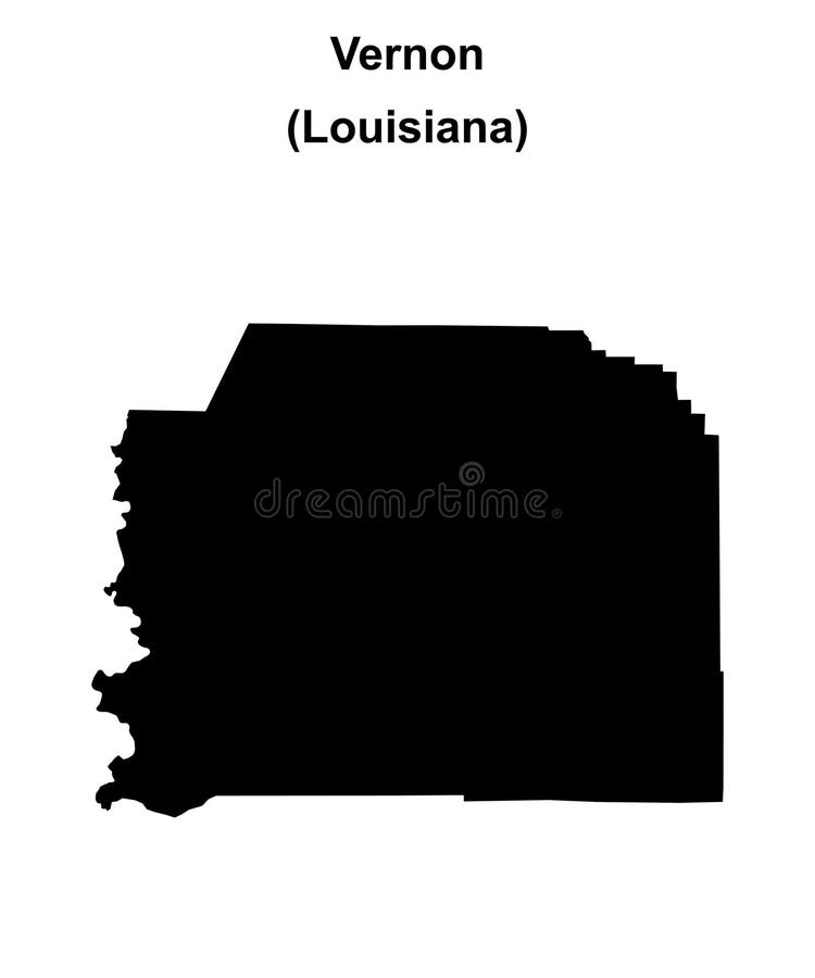 Vernon outline map stock vector. Illustration of outline - 361604208