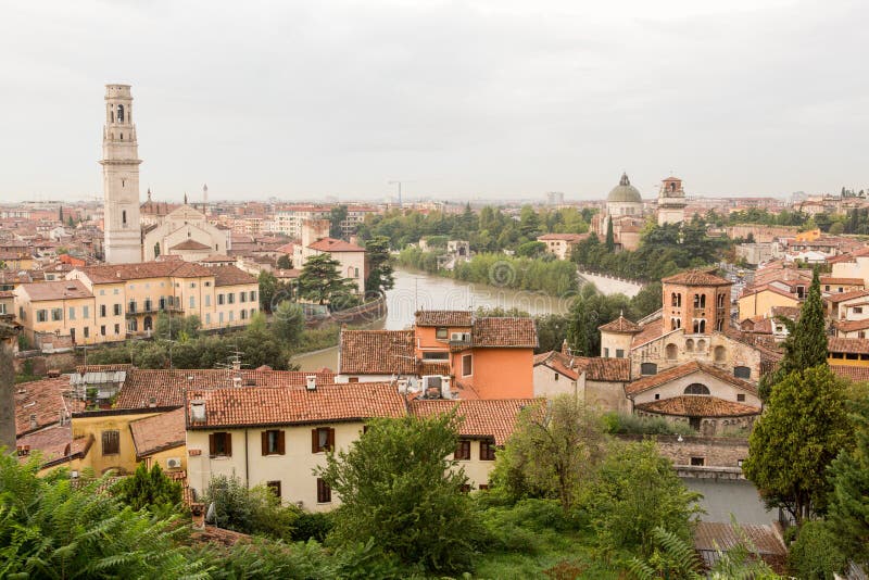 Verona stock image. Image of europe, tower, sunrise, history - 28384505