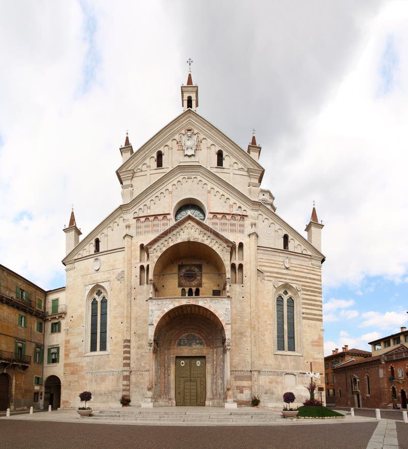 Verona Cathedral, Italy stock image. Image of international - 24579979